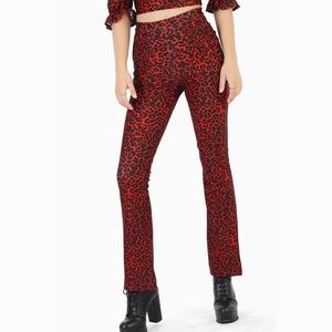 Blackmilk | Pants & Jumpsuits | Blackmilk Electrikitty Red Bootleg ...